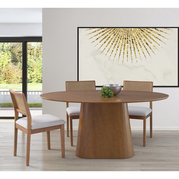 Projetos De Mesa De Jantar Oval De Madeira Mesa De Jantar Orbital